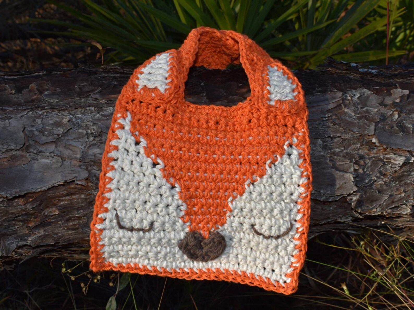 Woodland Fox Baby Bib Crochet Pattern Pdf Pattern Drool Bib - Etsy