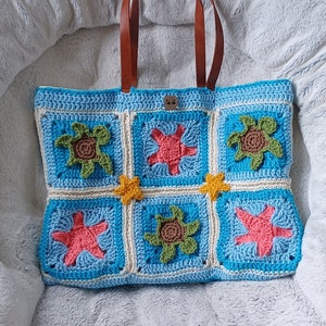 Turtle Granny Square Digital Pattern, Crochet Sea Turtle, Baby Turtle ...