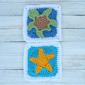 Turtle Granny Square Digital Pattern, Crochet Sea Turtle, Baby Turtle ...