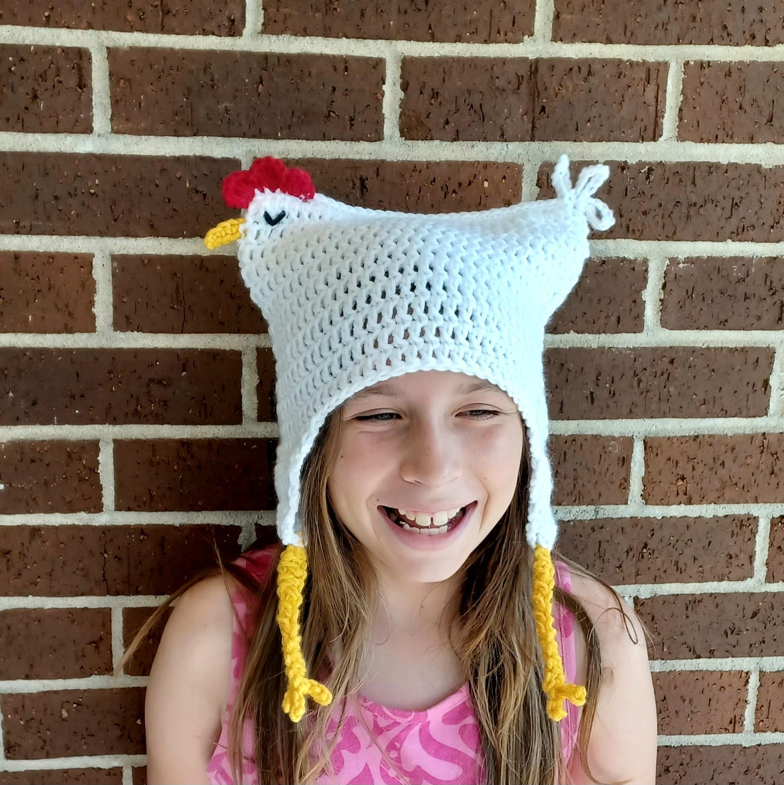 Dixie Chicken Hat Crochet Pattern Adult and Child Size Easy Skill Level ...
