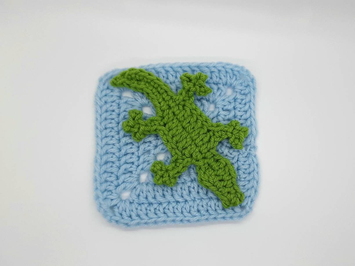 Alligator Applique, Easy Crochet Pattern, Crochet Crocodile Design ...