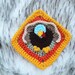 Crochet Turkey Granny Square Pattern, Easy Crochet Thanksgiving Turkey ...
