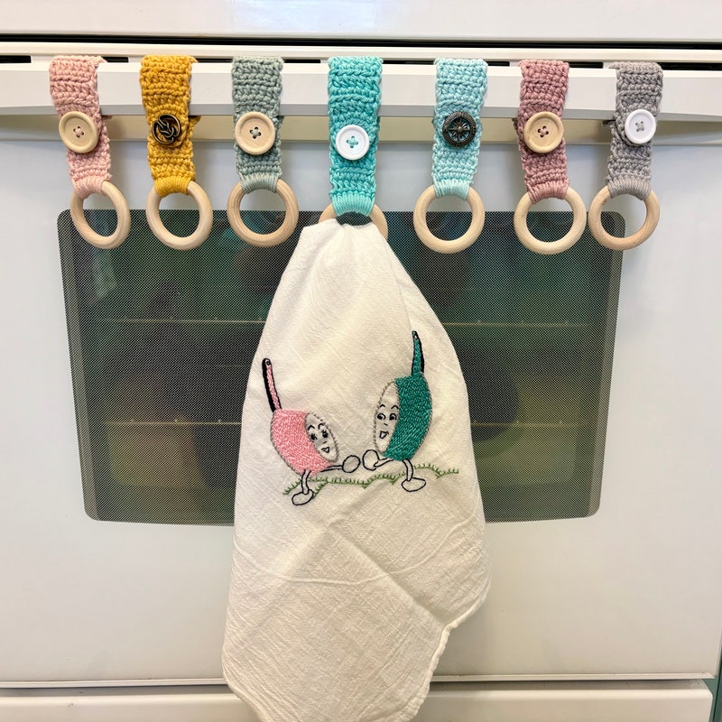 Towel on Stove Handle - Etsy