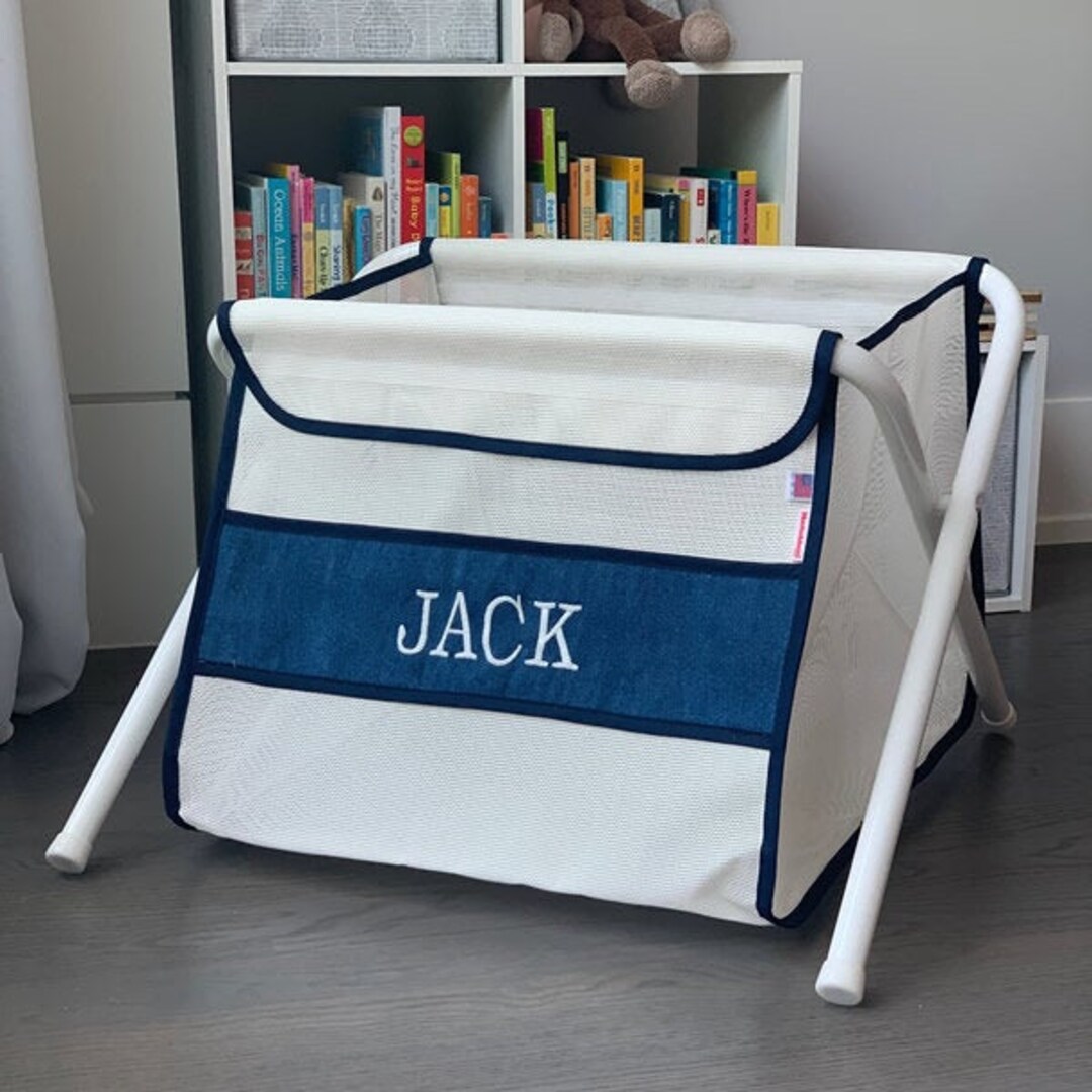 Personalized Kid's Toy Box. Safe. Large Capacity. and Portable -easily ...