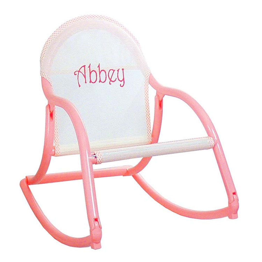 Personalized Kids Rocking Chair – Folding Toddler Chair for Outdoor ...
