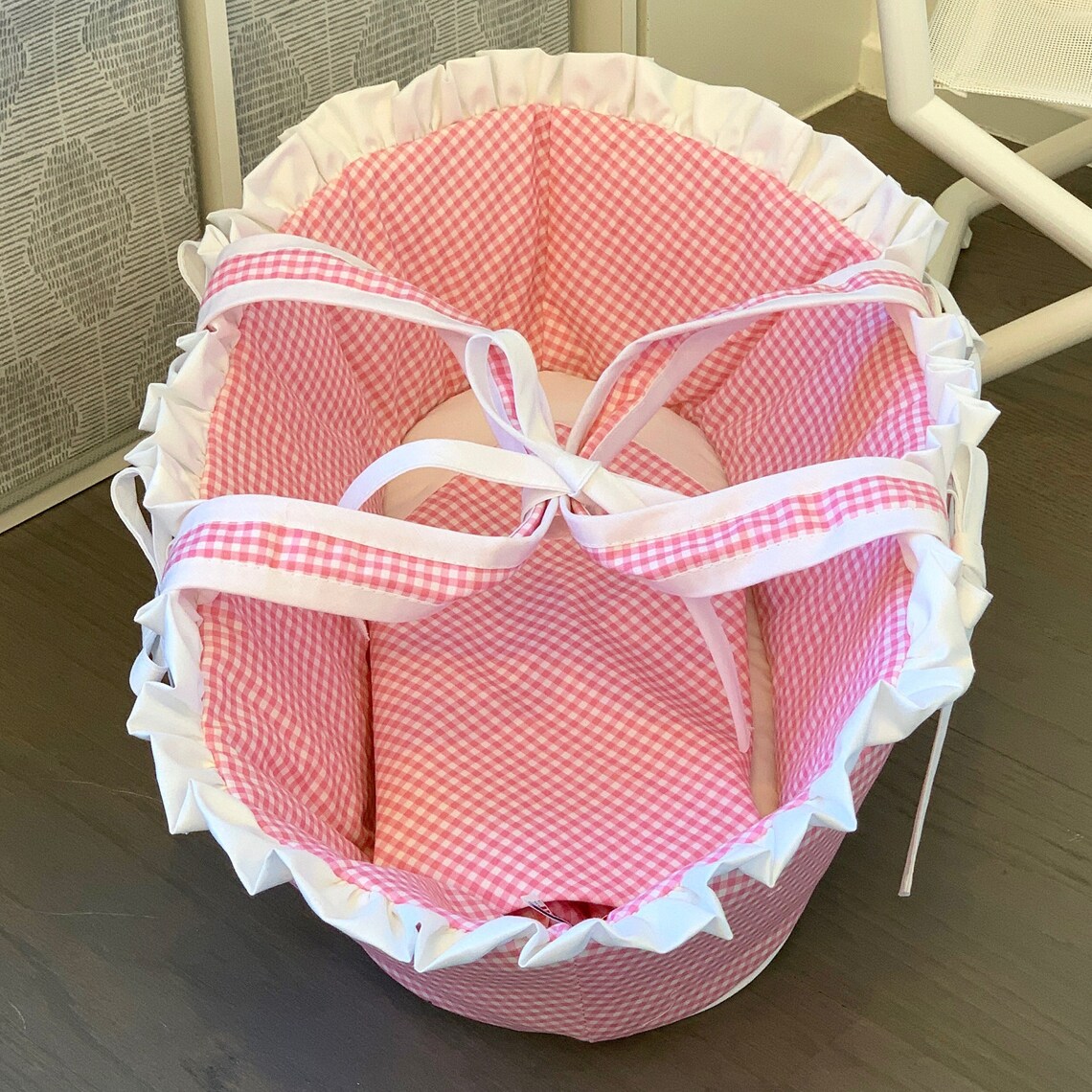 Doll Basket Pink Gingham - Etsy