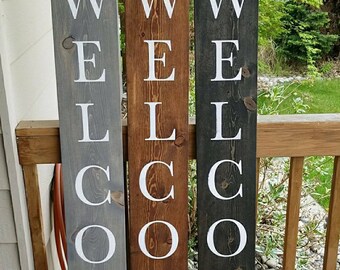 Outdoor welcome sign | Etsy