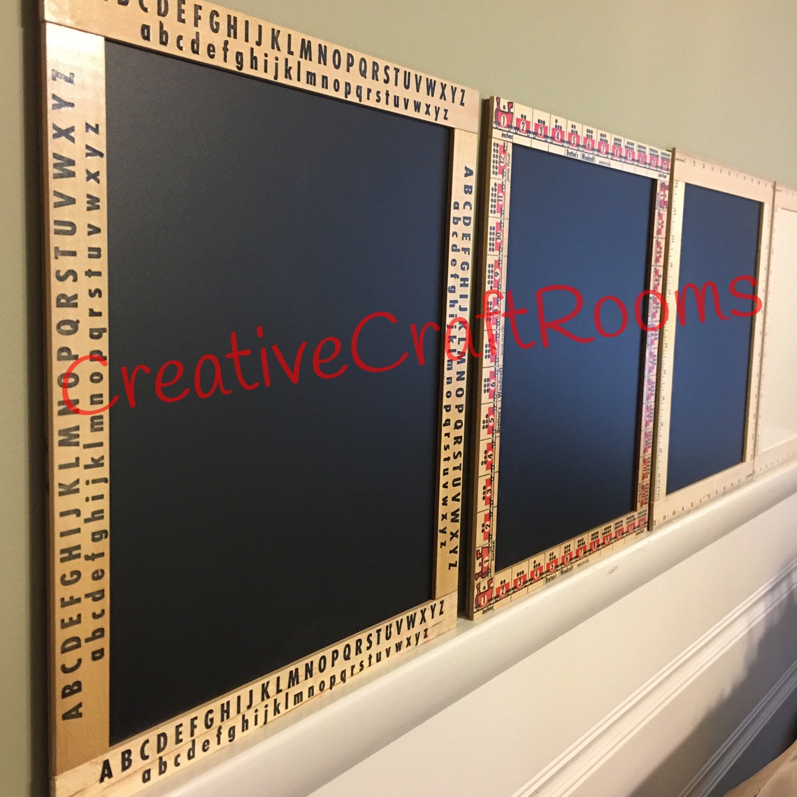 Reusable Alphabet Ruler Chalkboard | Etsy