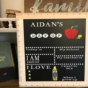Back to School Chalkboard, First Day of School Chalkboard, Back to ...