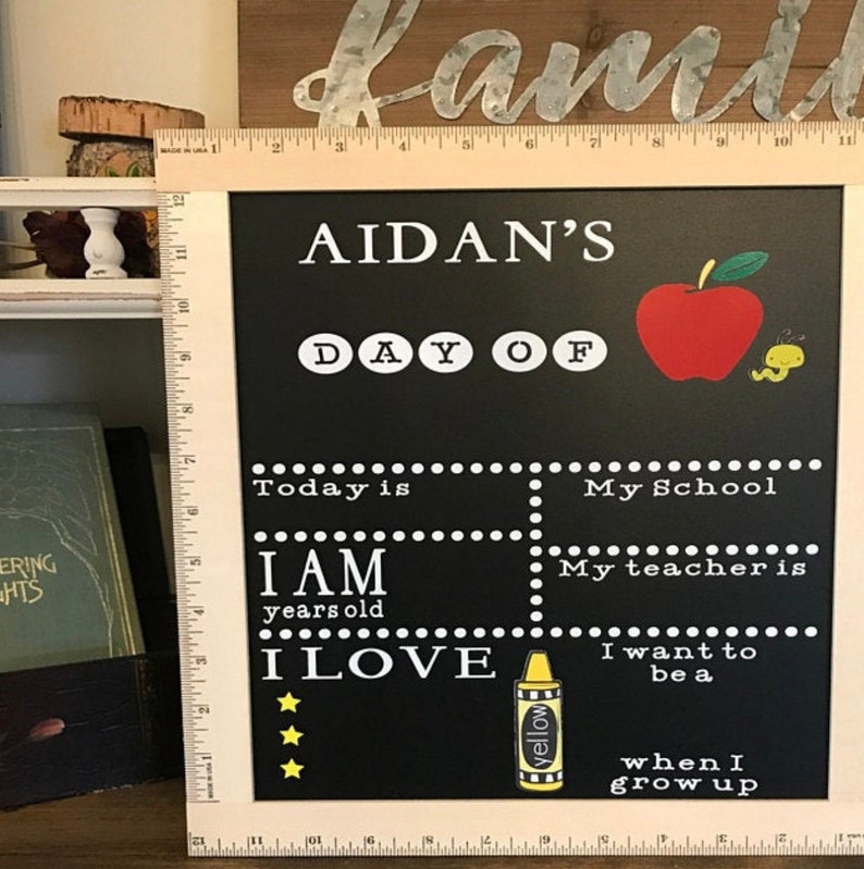 Back to School Chalkboard, First Day of School Chalkboard, Back to ...