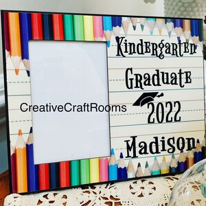 Kindergarten Graduate Photo Frame, Kindergarten Graduate Personalized ...