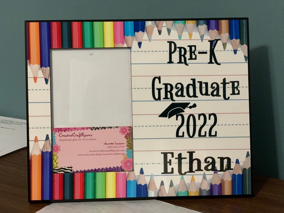 Pre-k Graduate Photo Frame Preschool Graduate Personalized - Etsy