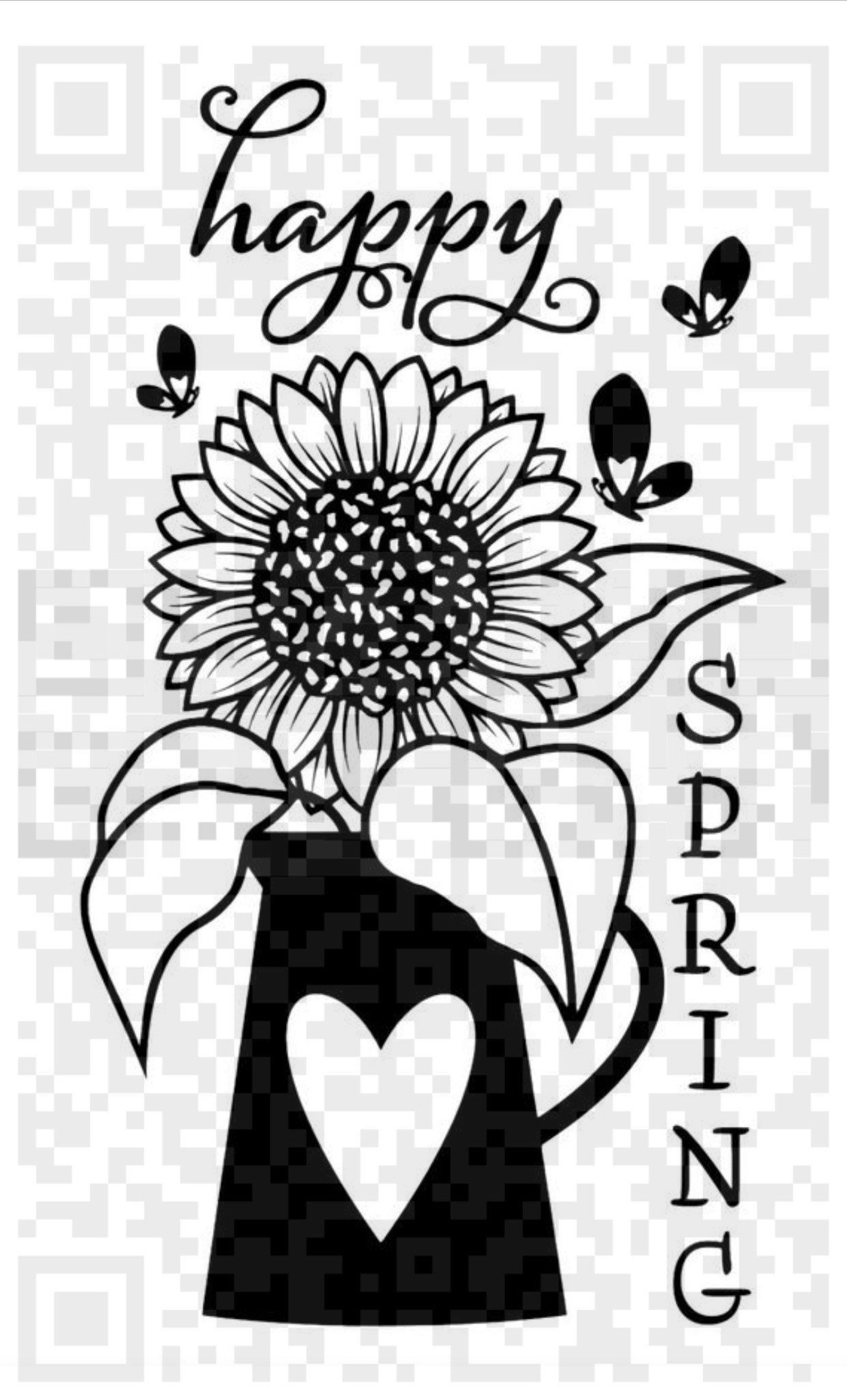 Happy Spring PNG and Svg Happy Spring Sunflower Svg - Etsy
