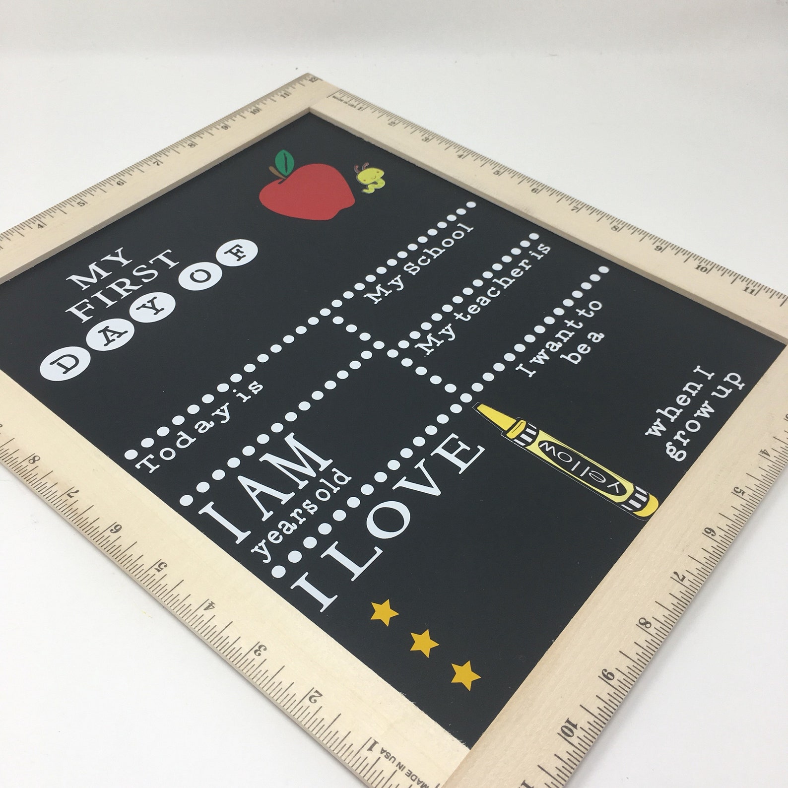 Back to School Chalkboard First Day of School Chalkboard | Etsy
