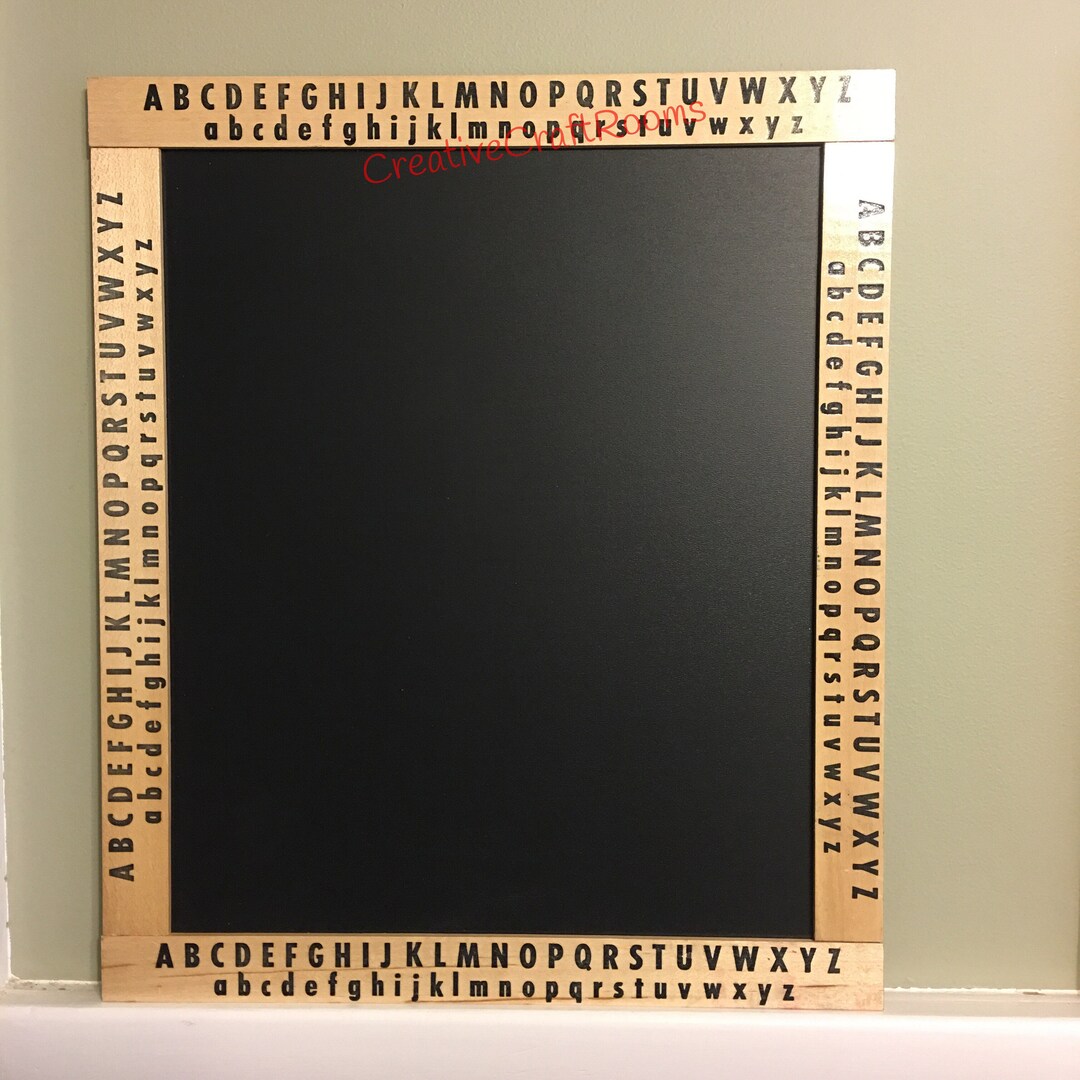 Reusable Alphabet Ruler Chalkboard - Etsy