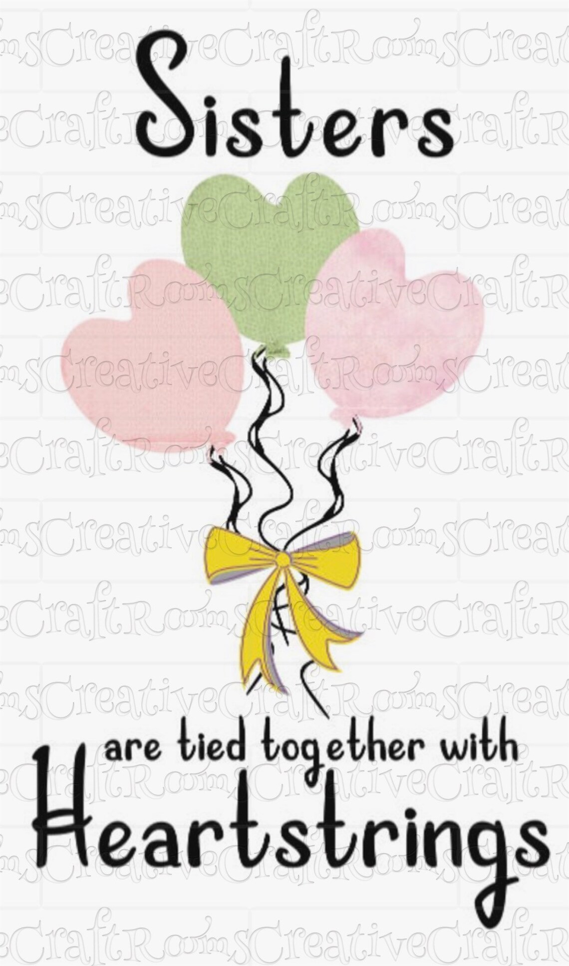 Sisters Are Tied Together With Heartstrings PNG, Sublimation Download ...
