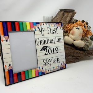 My First Graduation Photo Frame, Preschool Personalized Picture Frame ...