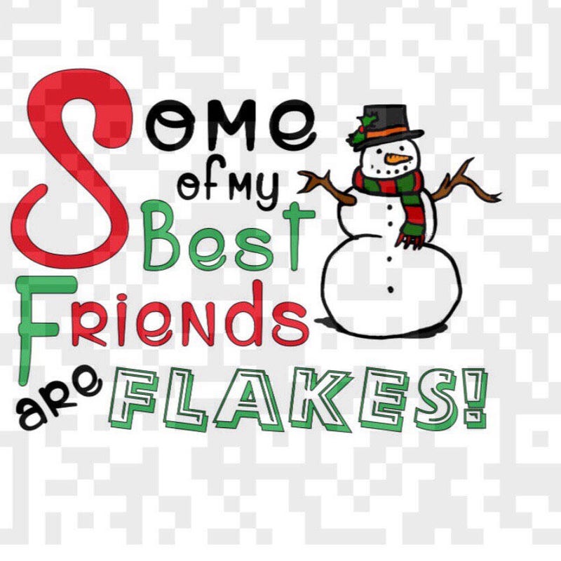 Friends Are Flakes - Etsy