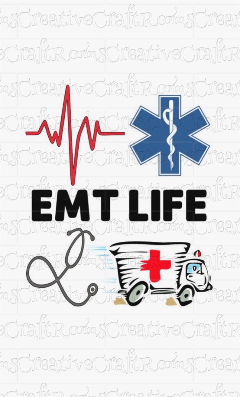 EMT Life Instant Download Png for Sublimation Printing, Emergency ...