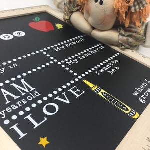 Back to School Chalkboard, First Day of School Chalkboard, Back to ...