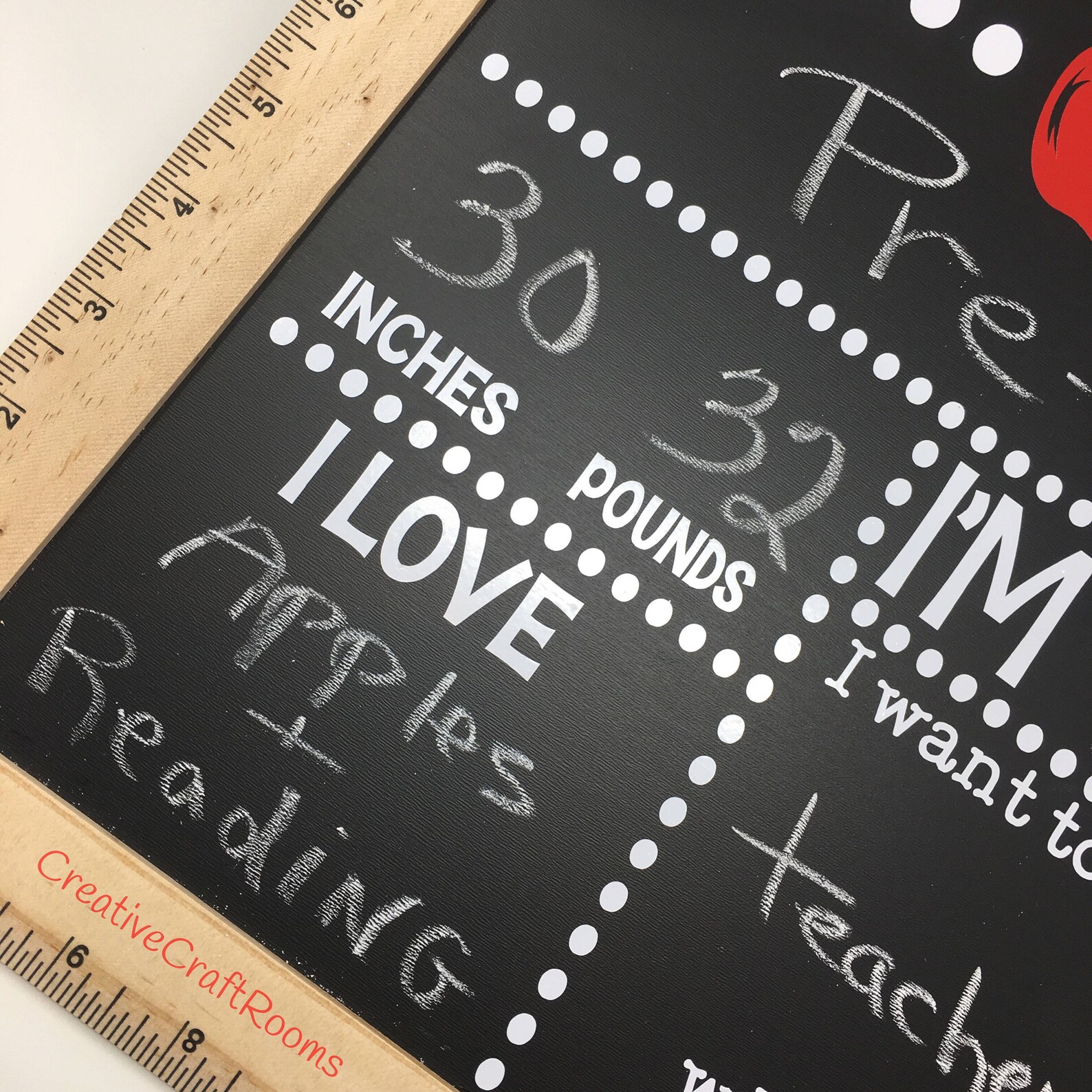 First Day of School Reusable Chalkboard Sign | Etsy