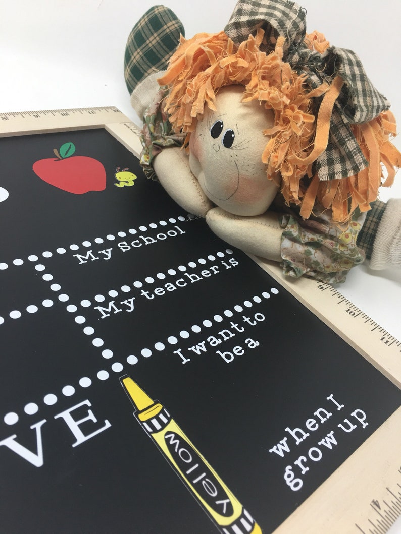 Back to School Chalkboard, First Day of School Chalkboard, Back to ...