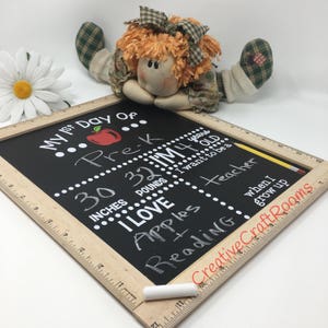 First Day of School Reusable Chalkboard Sign - Etsy