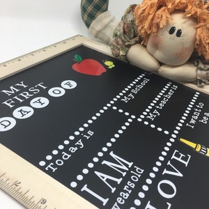 Back to School Chalkboard, First Day of School Chalkboard, Back to ...