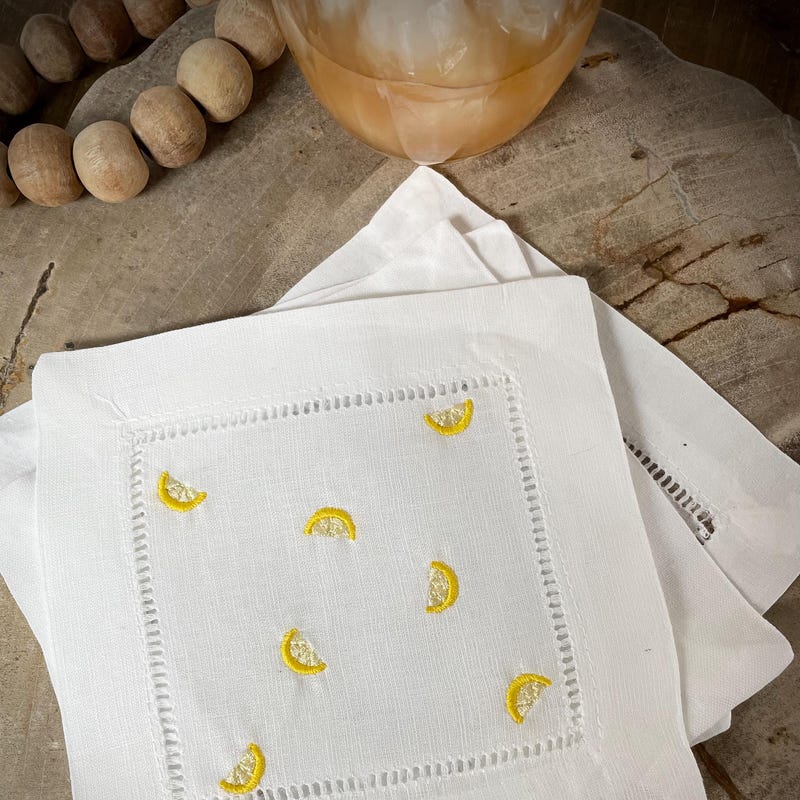 Lemon Napkins - Etsy