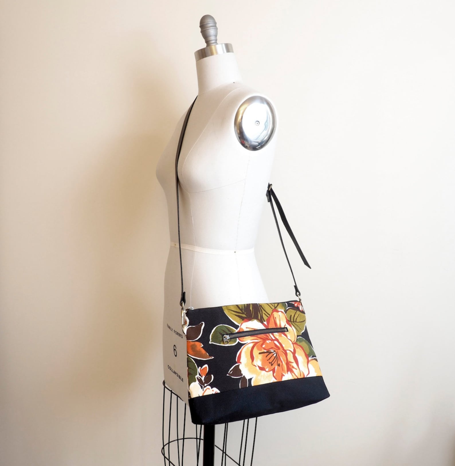 Blaire Crossbody Bag Floral Side Body Bag Canvas Leather - Etsy