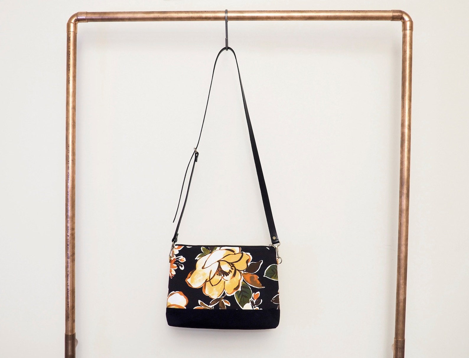 Blaire Crossbody Bag Floral Side Body Bag Canvas Leather - Etsy
