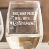 Personalized Retirement Beer Glass - Retirement Gift, Custom Year ...