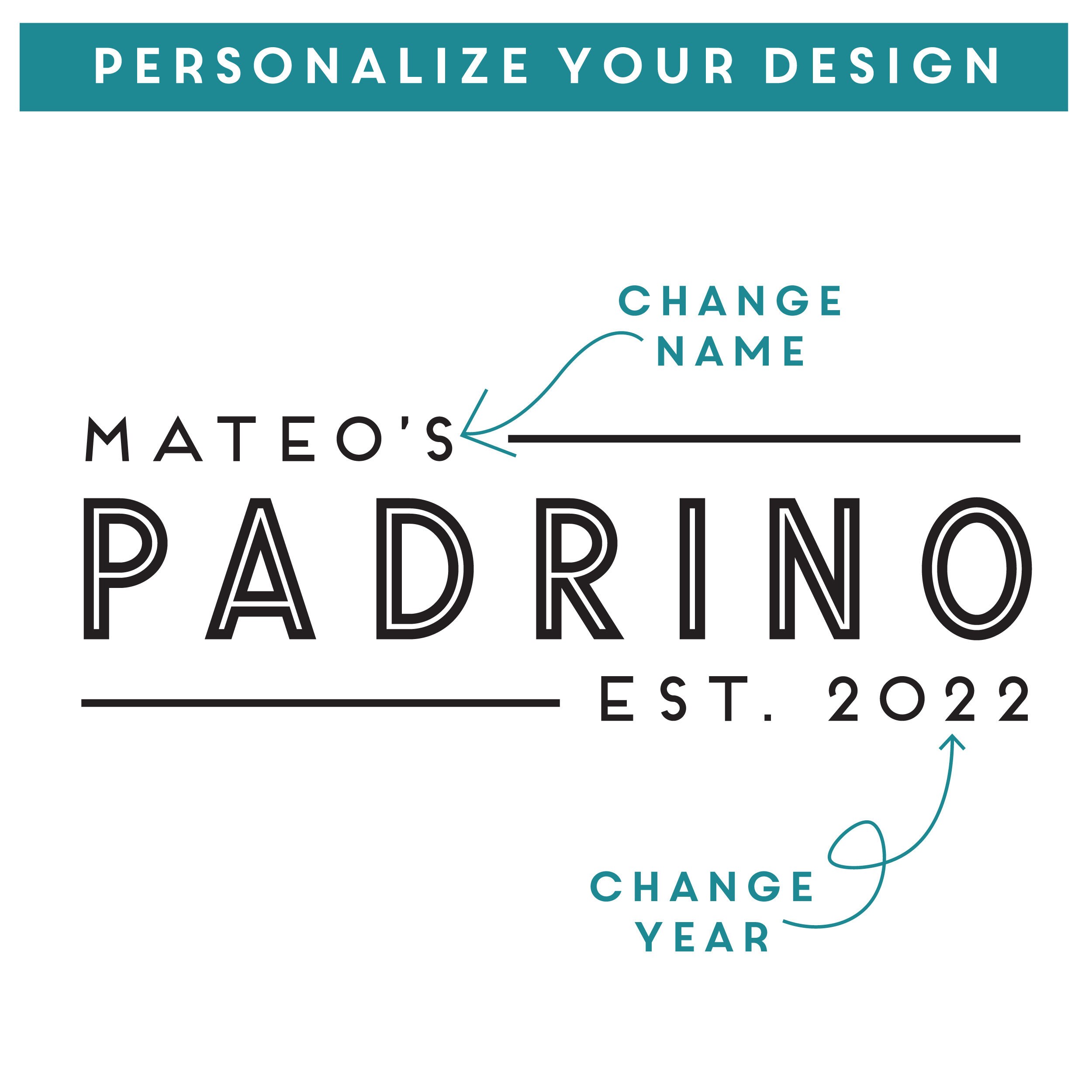 Personalized Padrino Wine Glass, Padrino Stemless Wine Glass, Regalo ...