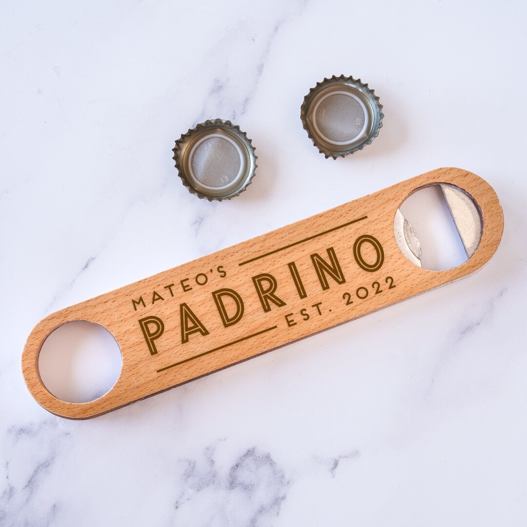 Personalized Padrino Bottle Opener, Padrino Beer Opener, Custom ...
