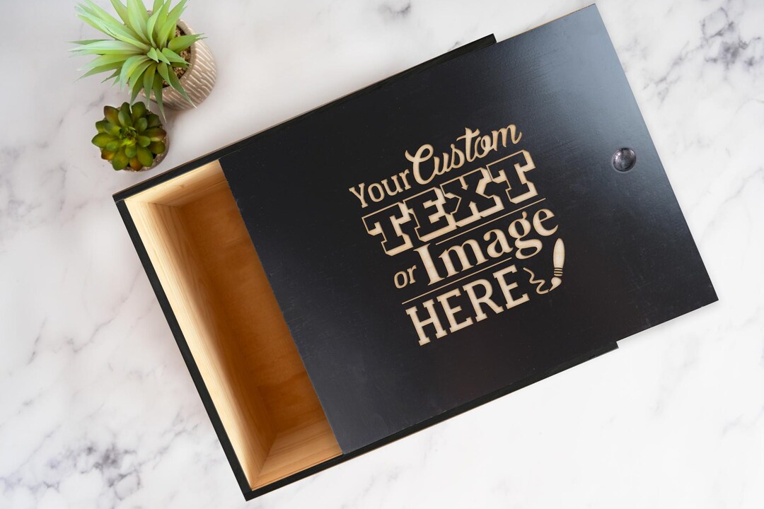 Custom Engraved Keepsake Box - Engraved Memory Box, Logo Gift Box ...