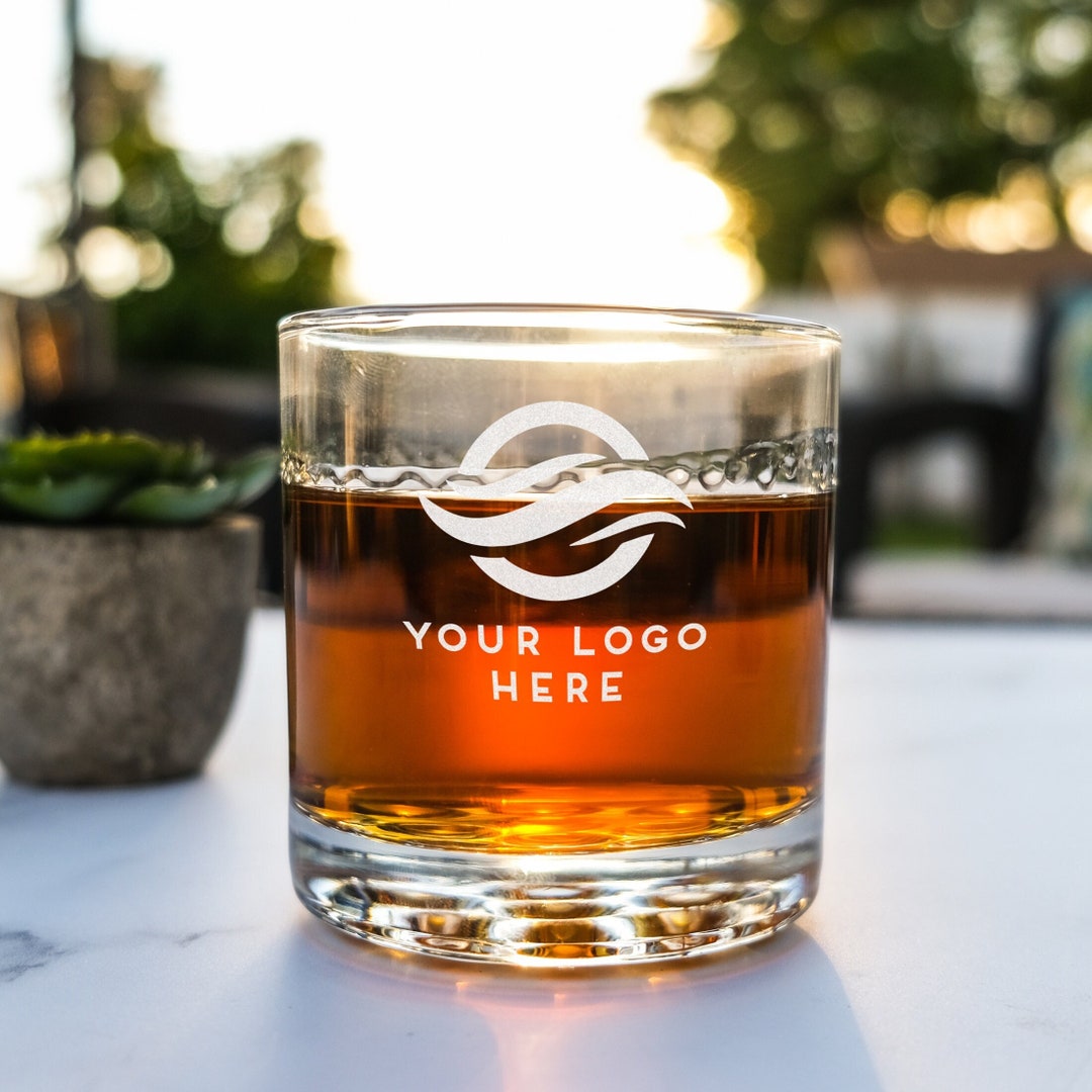 Your Logo on Whiskey Glasses - Company Gifts, Bulk Whiskey Glasses ...