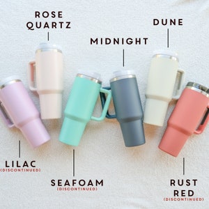 Custom Initial Tumbler - 40oz Tumbler With Handle & Straw ...