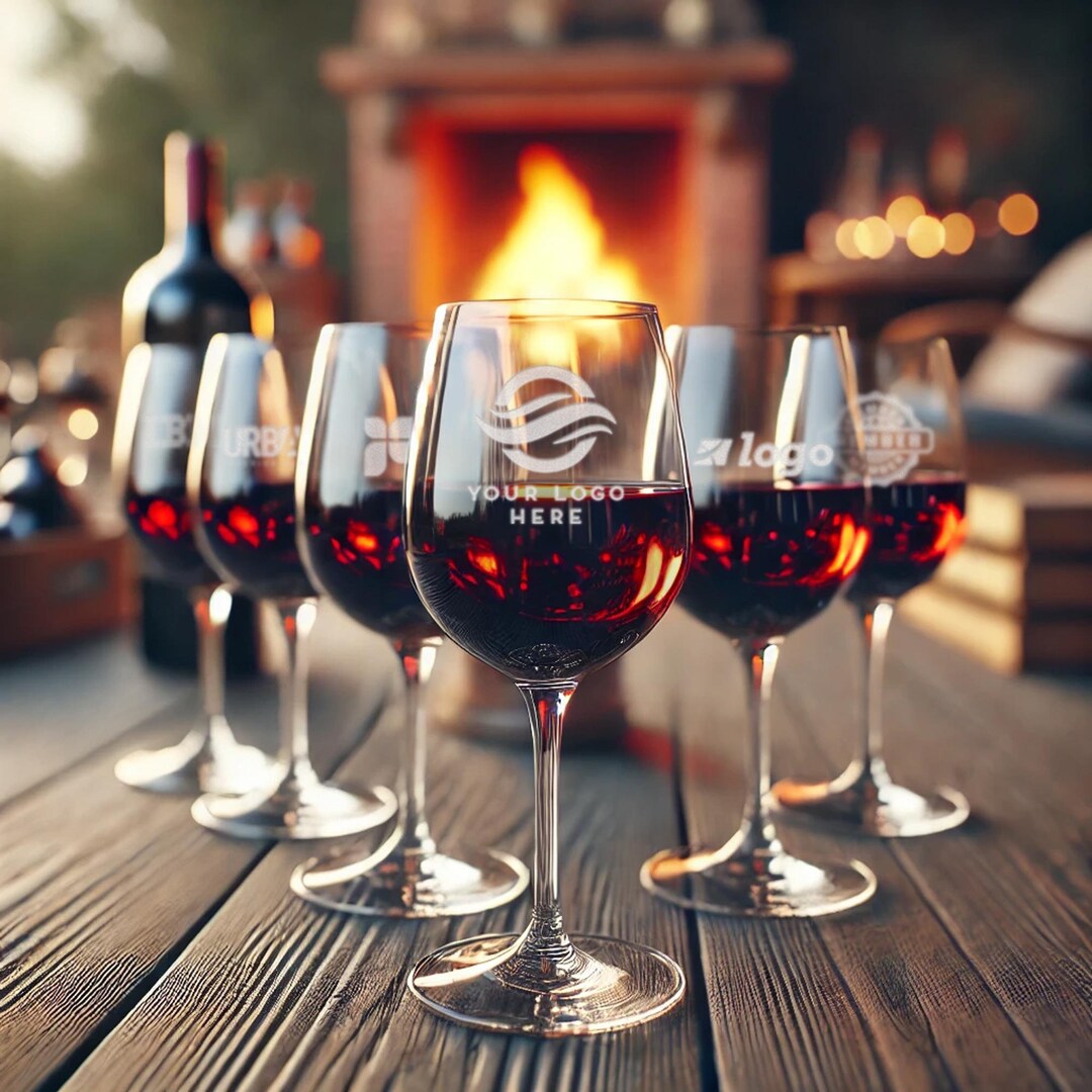 Custom Logo Wine Glasses - Company Gifts, Bulk Wine Glasses, Employee ...