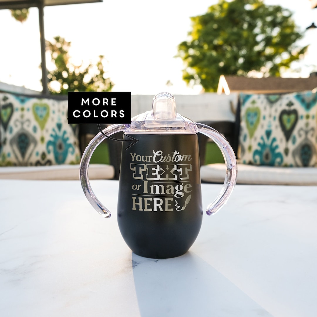 Custom Engraved Sippy Cup - Engraved 10oz Toddler Cup | Personalized ...