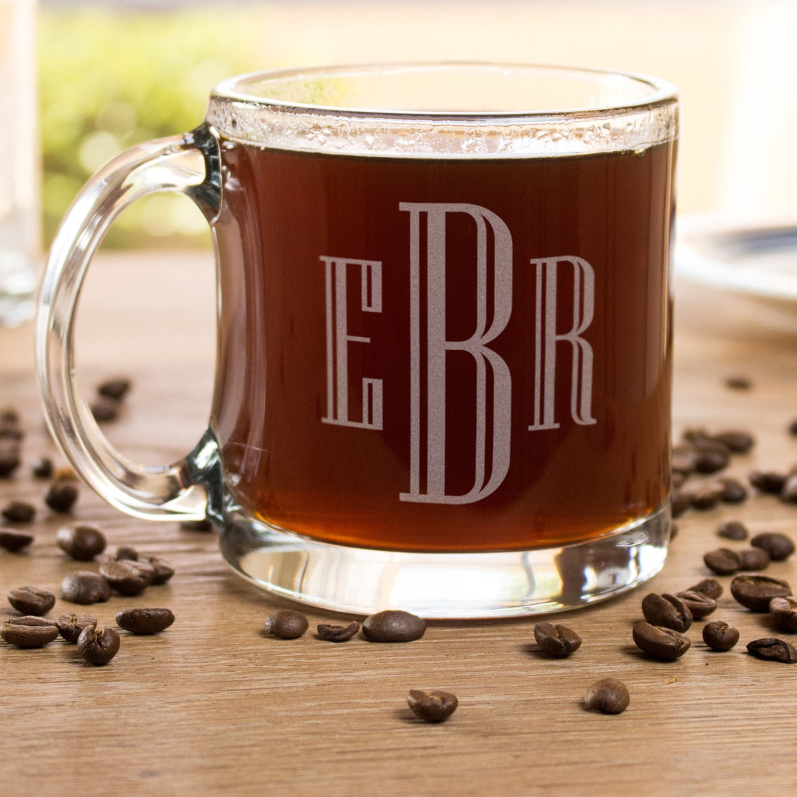 Etched Glass Coffee Mug Personalized Glass Coffee Mugs - Etsy