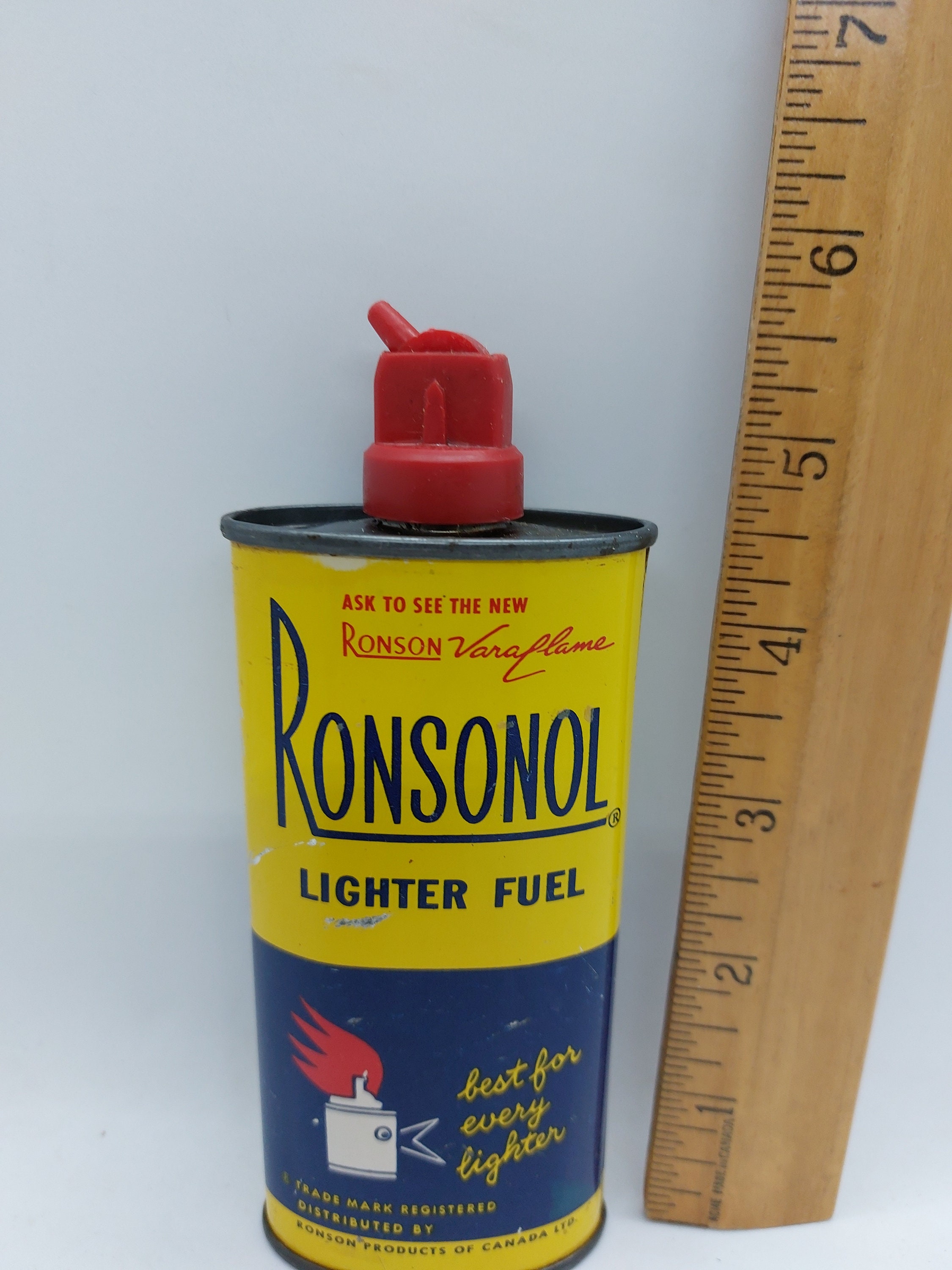 Vintage Ronsonol Lighter Fuel Tin Can, Ronson Tin - Etsy