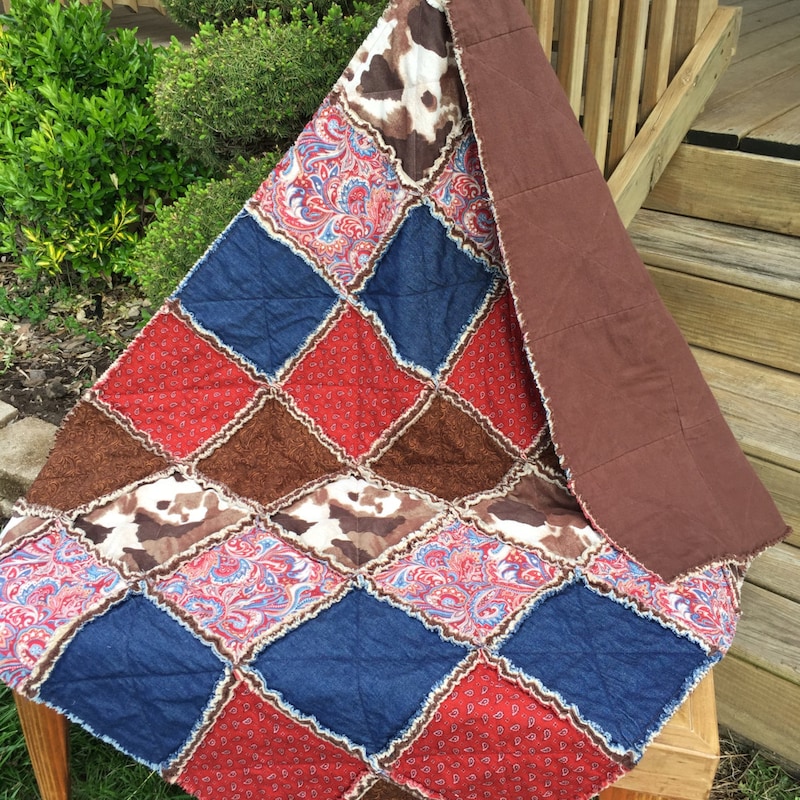 Denim Rag Quilt - Etsy