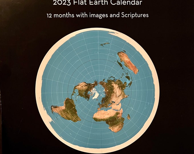 2023 Flat Earth Calendar With Scriptures - Etsy