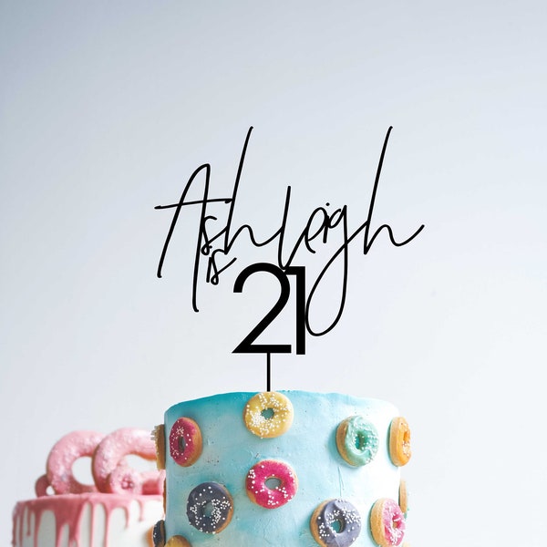 21st Cake Topper - Etsy Australia