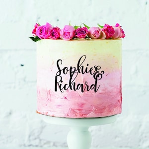 Personalised Cake Plaque - Cake Topper Front of Cake Sign - First ...