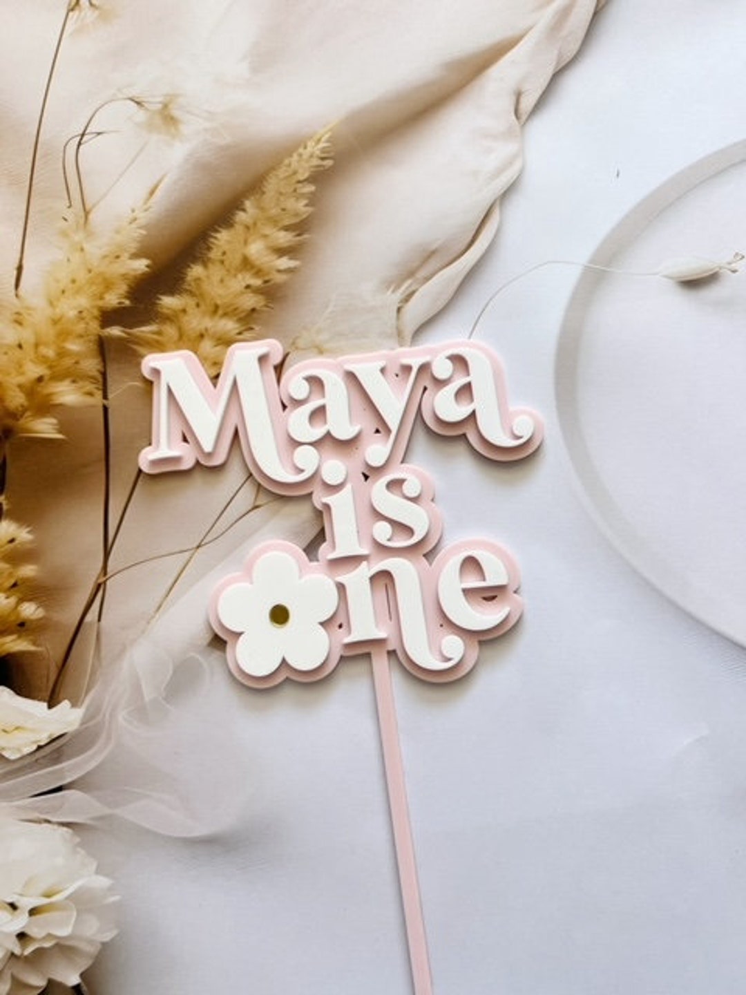 Daisy Flower Cake Topper Daisy One Topper Daisy Two Topper One ...