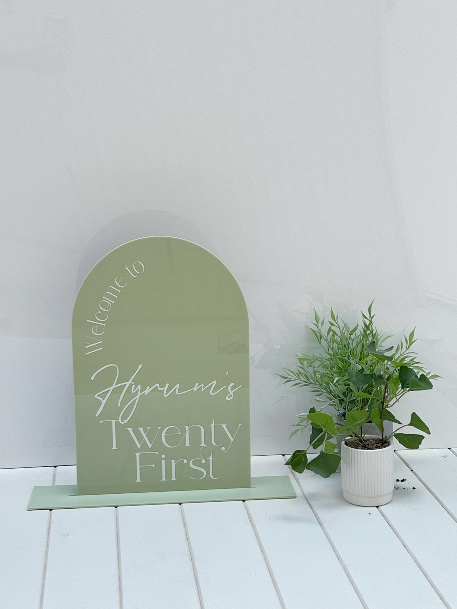 21st Welcome Sign Thirty Forty 21 Birthday Acrylic Sign | Etsy