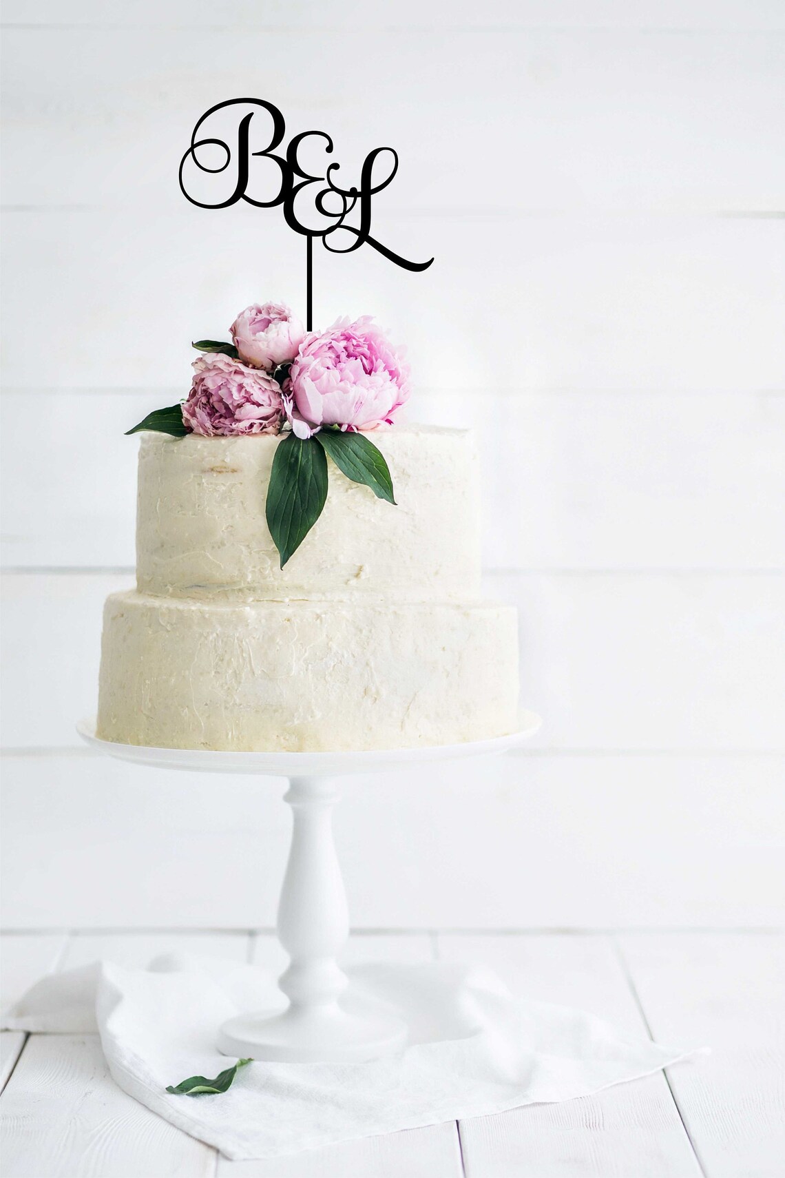 Personalised Initials Custom Wedding Cake Topper Script - Etsy