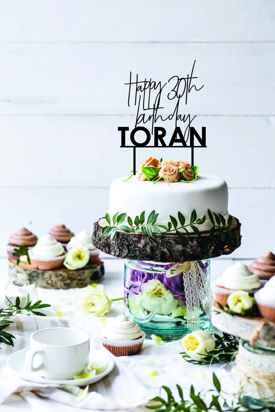 Cake Topper 30th Birthday Custom Cake Topper Cake Topper - Etsy