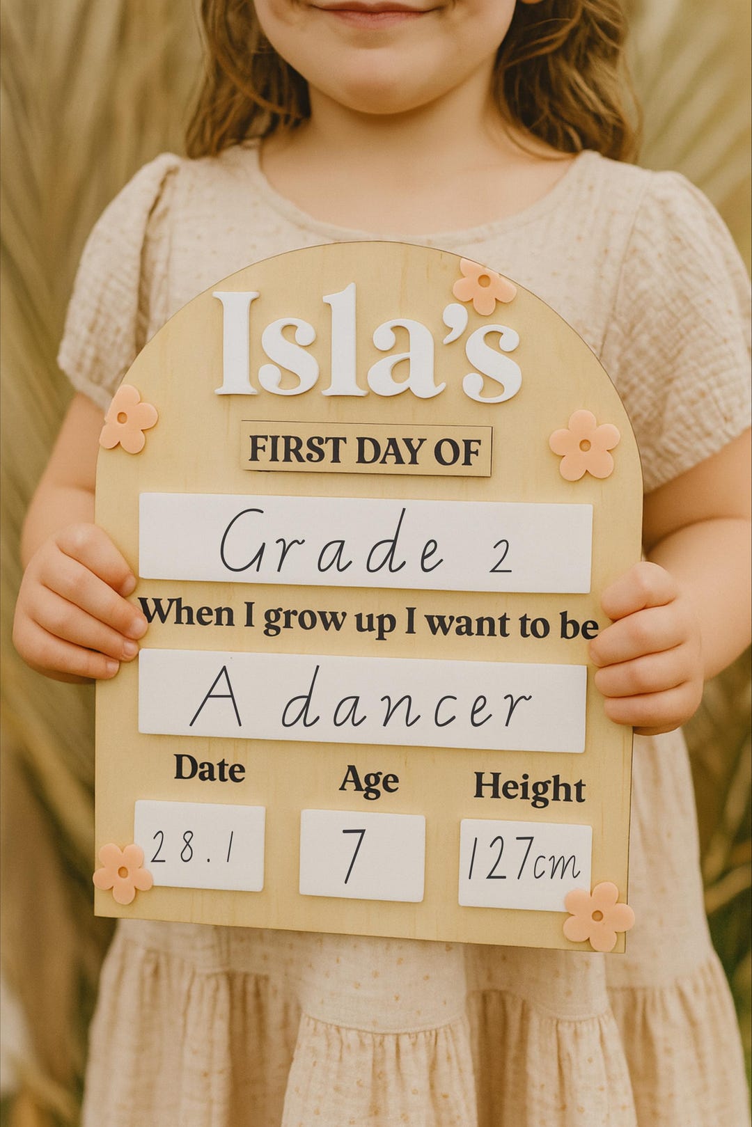 Daisy Flower First School Board - Personalised Resalable Sign - Back to ...